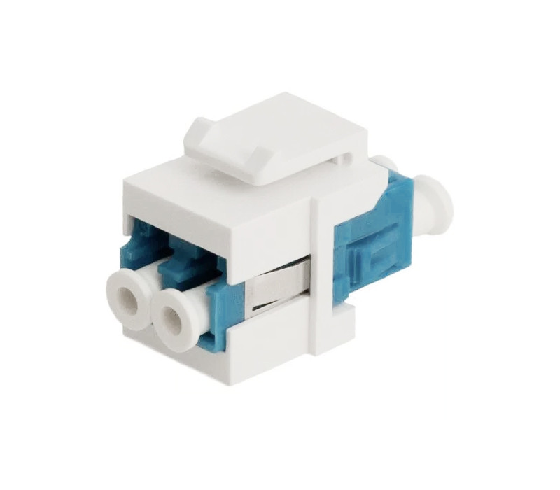 WELTRON DUPLEX SINGLE MODE LC/LC KEYSTONE FIBER COUPLER