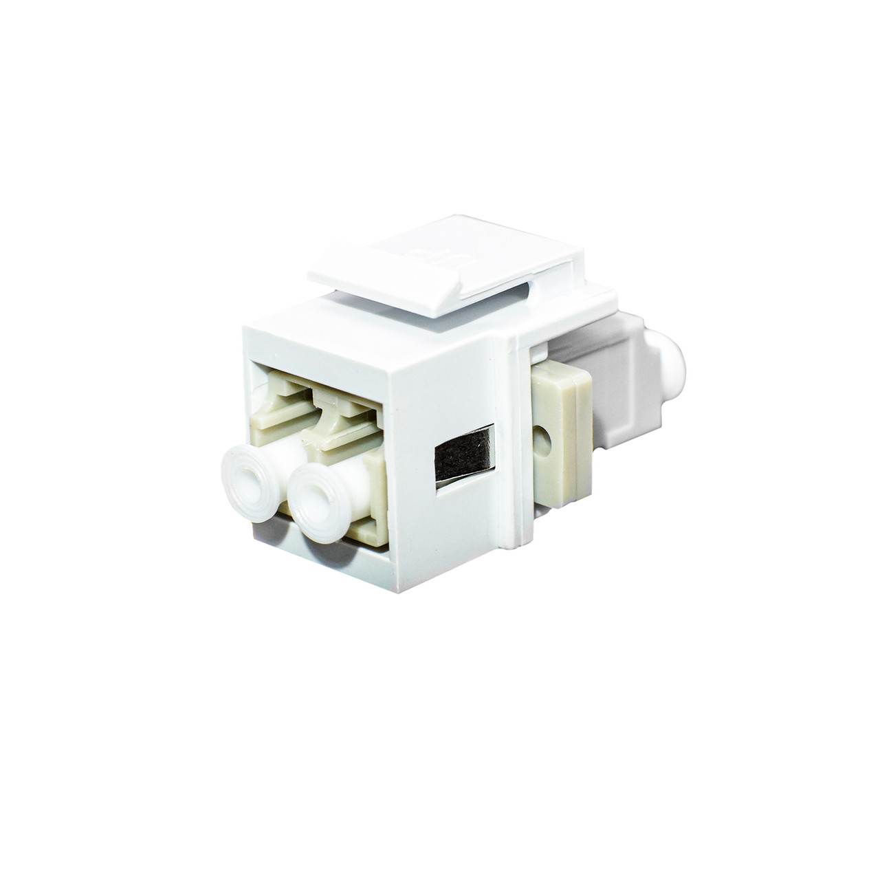 44-771-DLC-CR Dual Multi-Mode LC Keystone Ceramic Fiber Coupler Weltron.