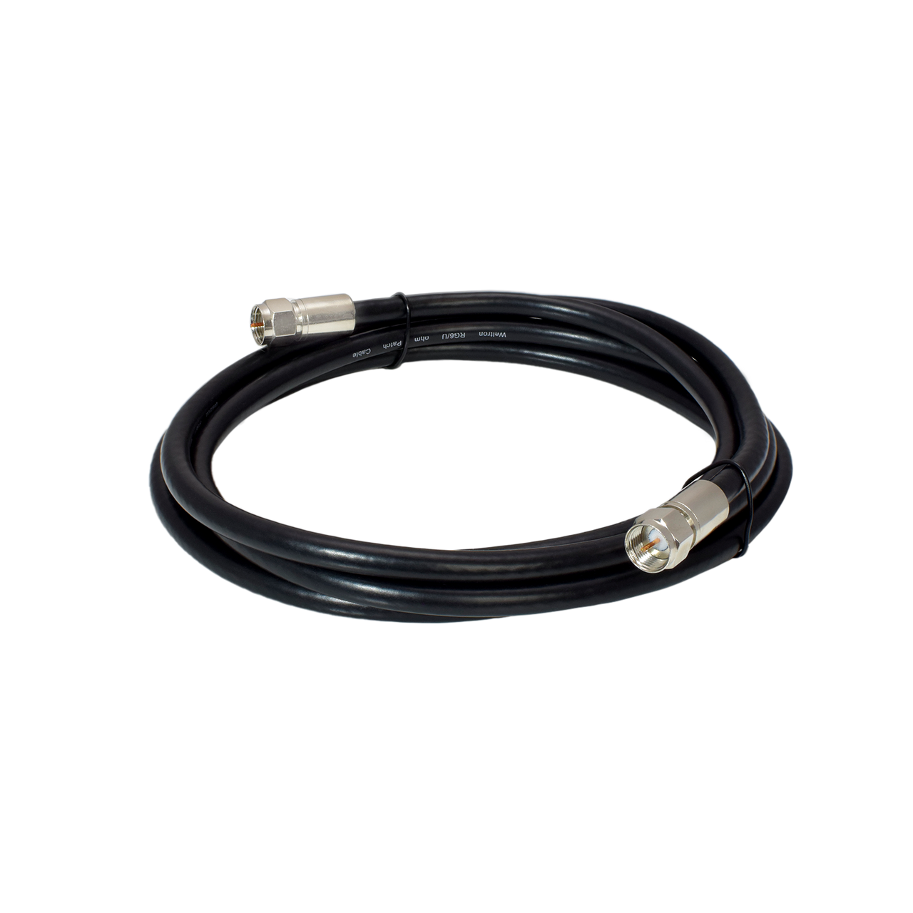 Weltron 72", RG-6, F TO F CABLE, BLACK (WF-72-6/U)