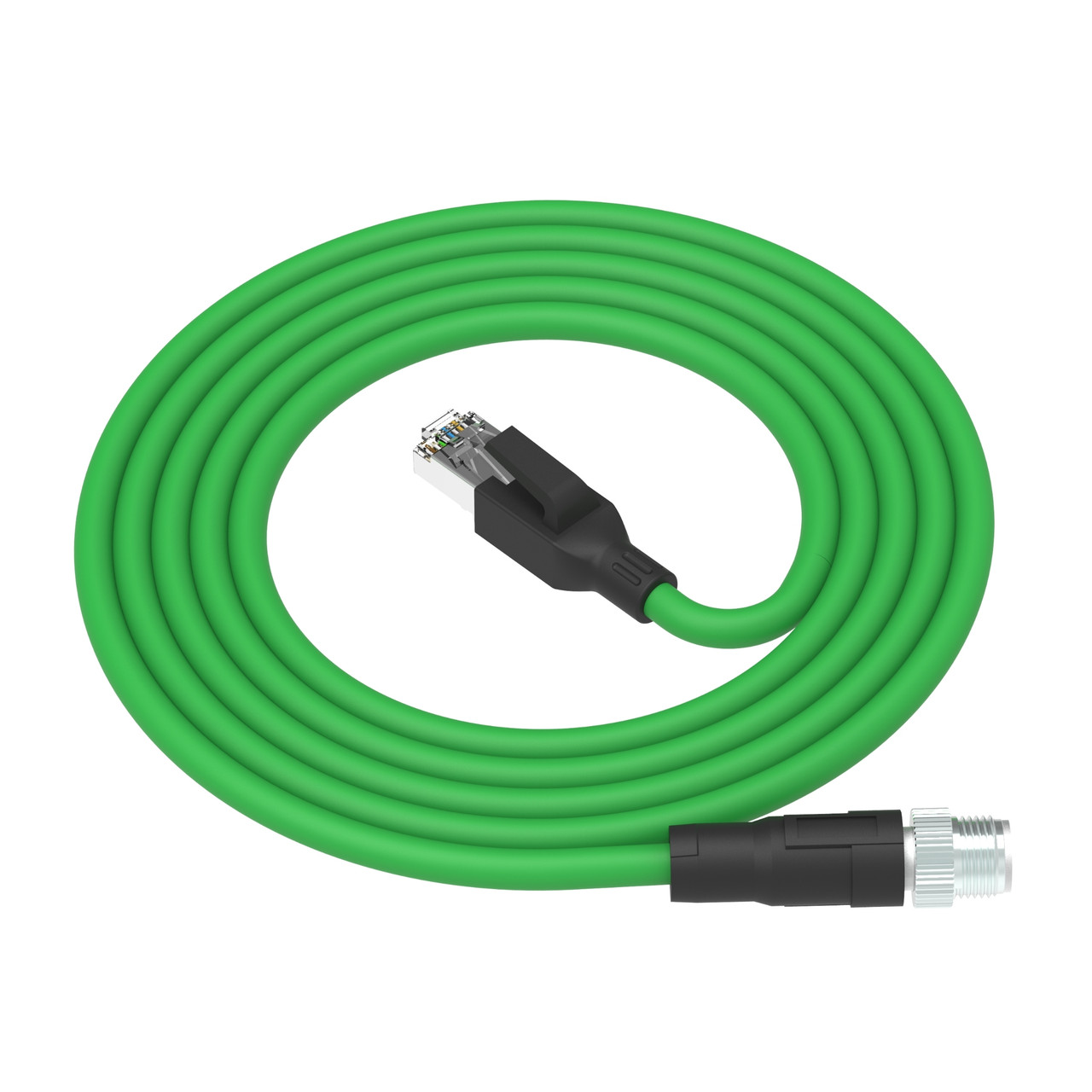 M12 X-Code Cat 6A Ethernet Cables – 10Gbps Industrial Networking Solutions