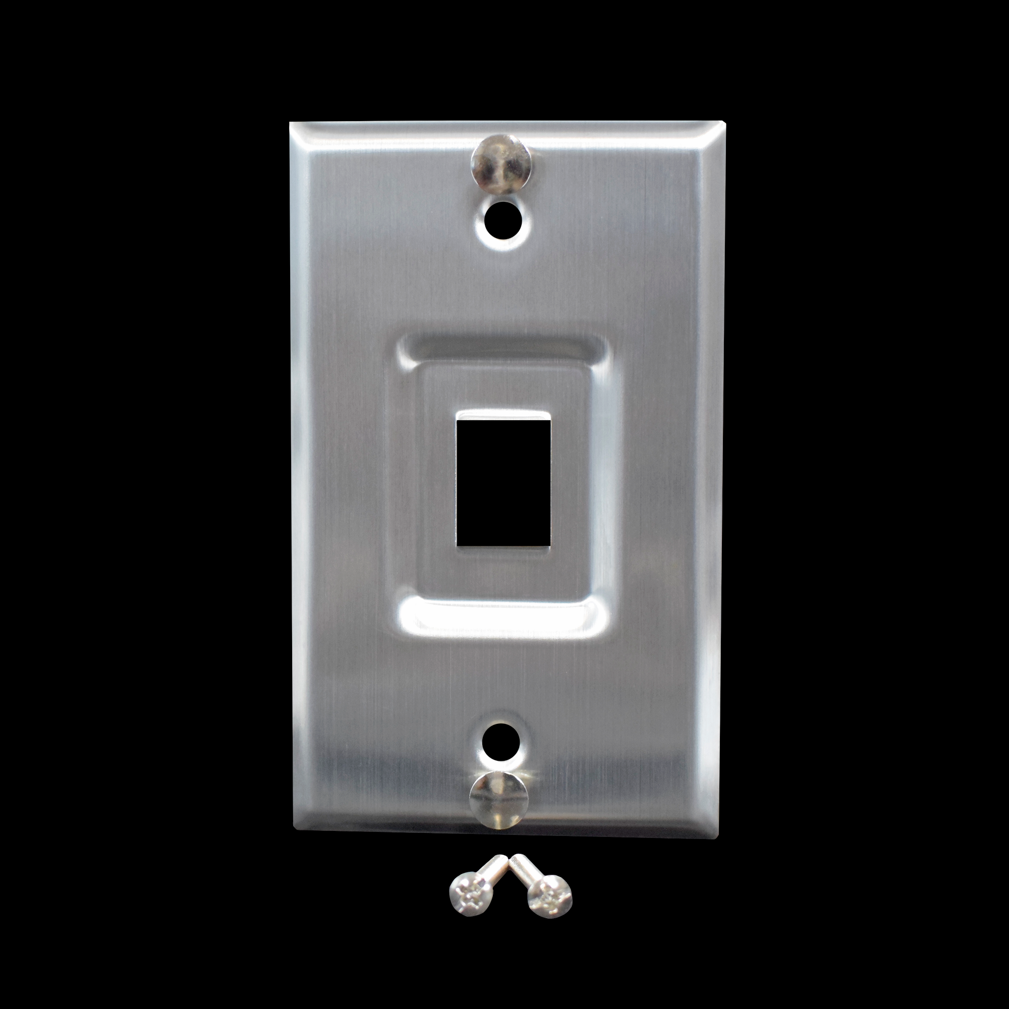 44-746S-1P,1 PORT SINGLE GANG KEYSTONE STAINLESS,WELTRON®