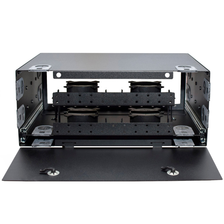FIB-RM072LX 12 Panel 4RU Rackmount Fiber Distribution Enclosure Weltron