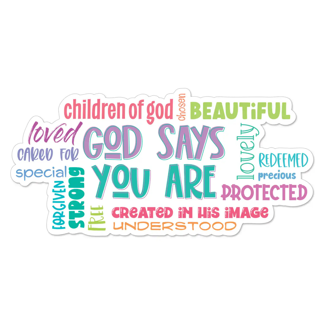 Wall Decals - Word Cloud Decals - Creative for Kids