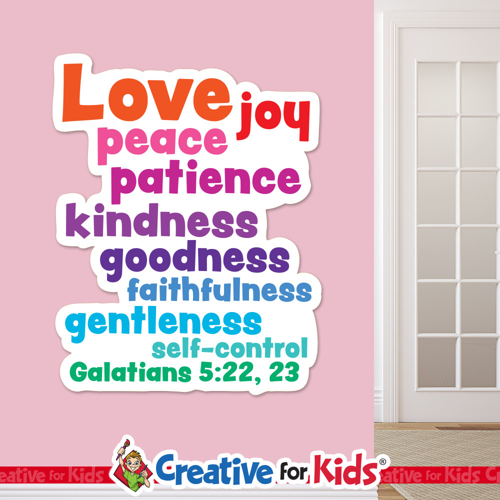 White Trim Scripture Wall Decals