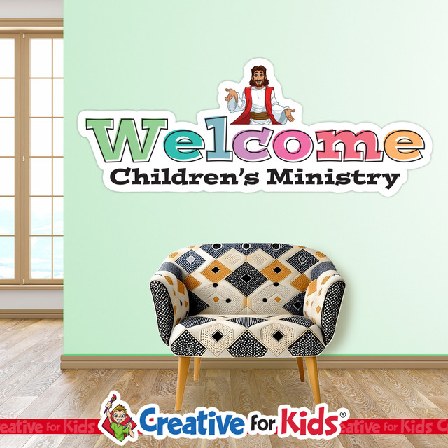 Welcome To Children's Ministry Horizontal Wall Decal