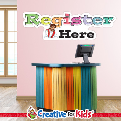 Wall Decal Register Here Horizontal