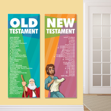 Old And New Testament Books of The Bible Banners