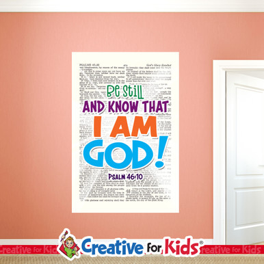 Be Still And Know Bible Verse Scripture Wall Decal