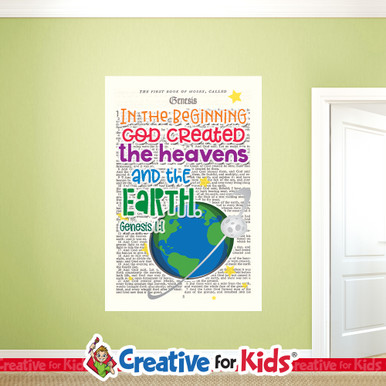 In the Beginning Scripture Wall Decal