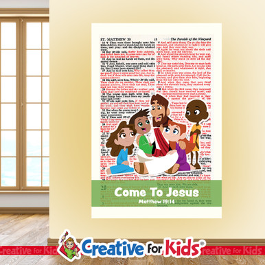 Come To Jesus Bible Verse Scripture Page Wall Decal
