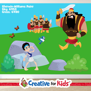 David & Goliath Wall Decal Grouping
