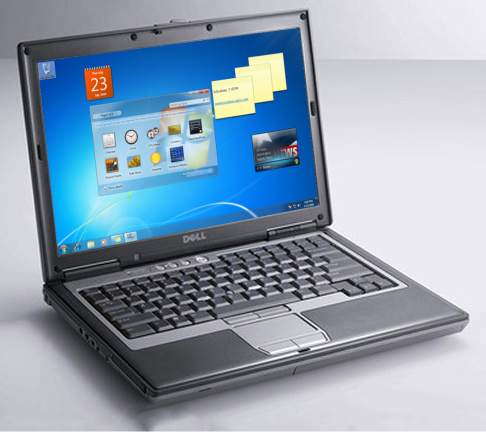 Fast Dell Latitude Windows 7 Pro Laptop Computer 4GB 1TB HDD Core 2 Duo ...