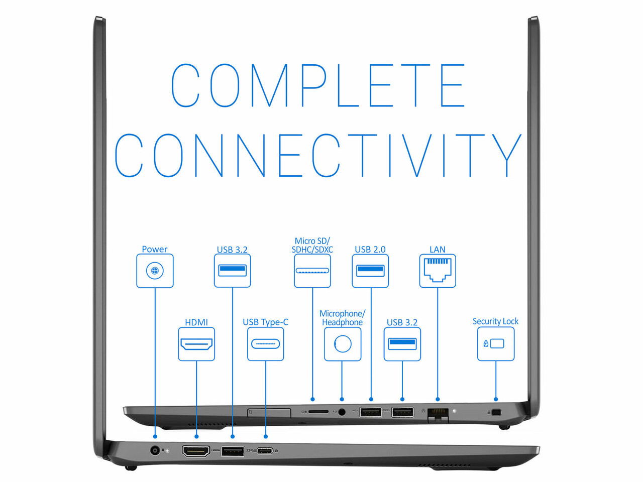 Dell Latitude 3510 Laptop PC 15.6" Intel Core i5 10th Gen 8GB RAM 256GB ...