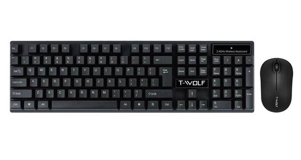 T-Wolf TF100 Wireless Keyboard and Mouse Combo - Discount Computer Depot