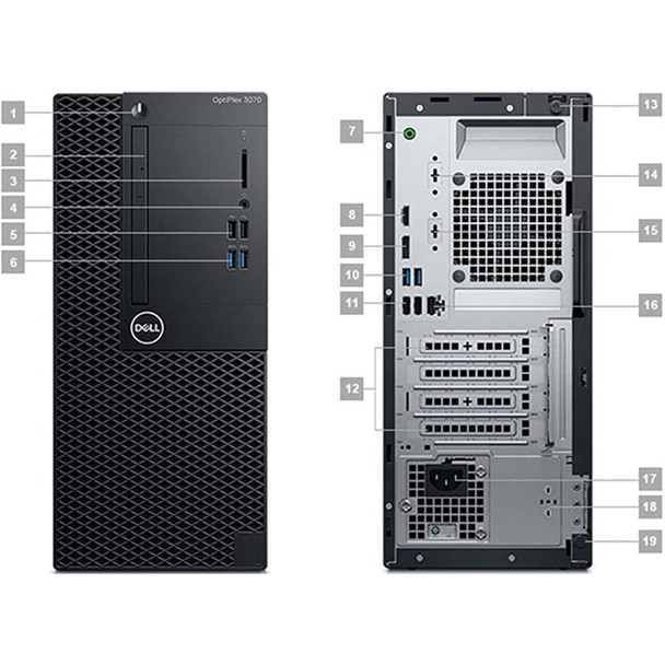 Dell OptiPlex 3070 Tower Desktop Computer Intel i5 9th Gen 16GB RAM ...