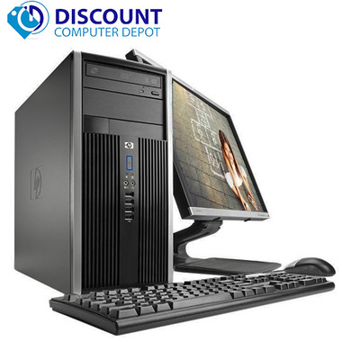 HP Elite/Pro Desktop Computer Tower i5 3.1GHz 8GB 1TB 22"LCD Wifi ...