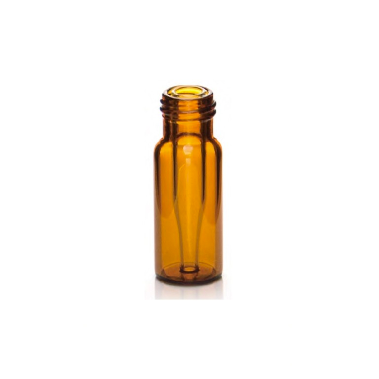 Screw Top 9mm Amber Glass .3mL HPLC Autosampler Vials w/ Integrated ...