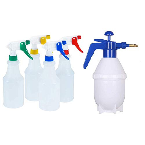 Uineko Plastic Spray Bottle (4 Pack, 24 Oz, All-Purpose) Heavy Duty ...