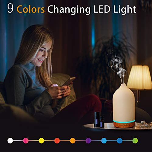 VIVITEST Ceramic Diffuse,Stone Essential Oil Diffuser, Ultrasonic ...