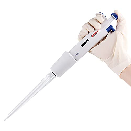 Adjustable Micropipette 0.5ul-10ul, Single Lab Pipette High-Accurate ...