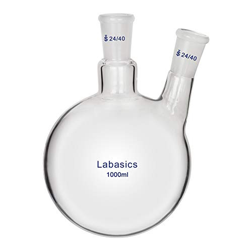 VEVOR Round Bottom Flask 2000 ml Receiving Flask Borosilicate Glass ...