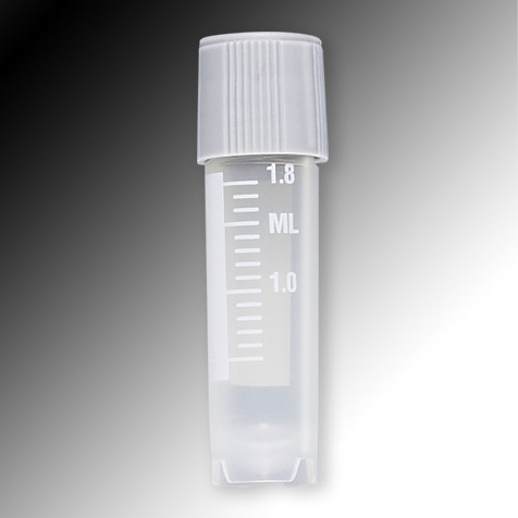 Sample Tube, 2mL, External Threads, PP, White Graduations & Marking ...