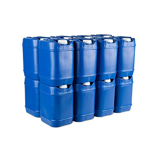 Saratoga Farms 5-Gallon Stackable Water Storage Containers, Emergency ...
