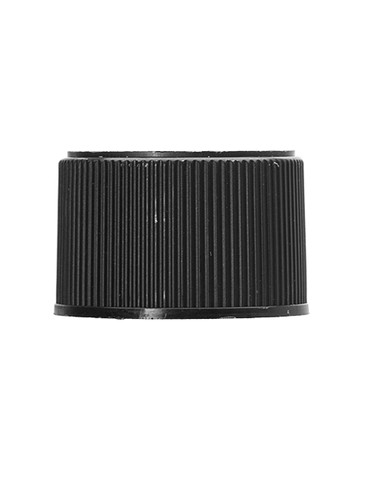 Black PP plastic 20-400 child-resistant lid with foam liner - 150 Count