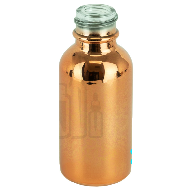 1 oz. Rose Gold Glass Bottle, 20/400 with neck finish