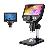 LCD Digital Microscope, SKYBASIC 4.3 inch 50X-1000X Magnification Zoom ...