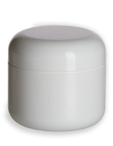 (Pk of 36) 4 oz white PP/PS double wall round base jar with 70-400 neck ...