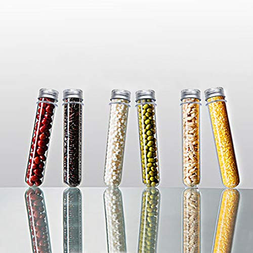 60Pack Plastic Test Tubes with Caps, 45ML Clear Bath Salt Tubes Gumball ...