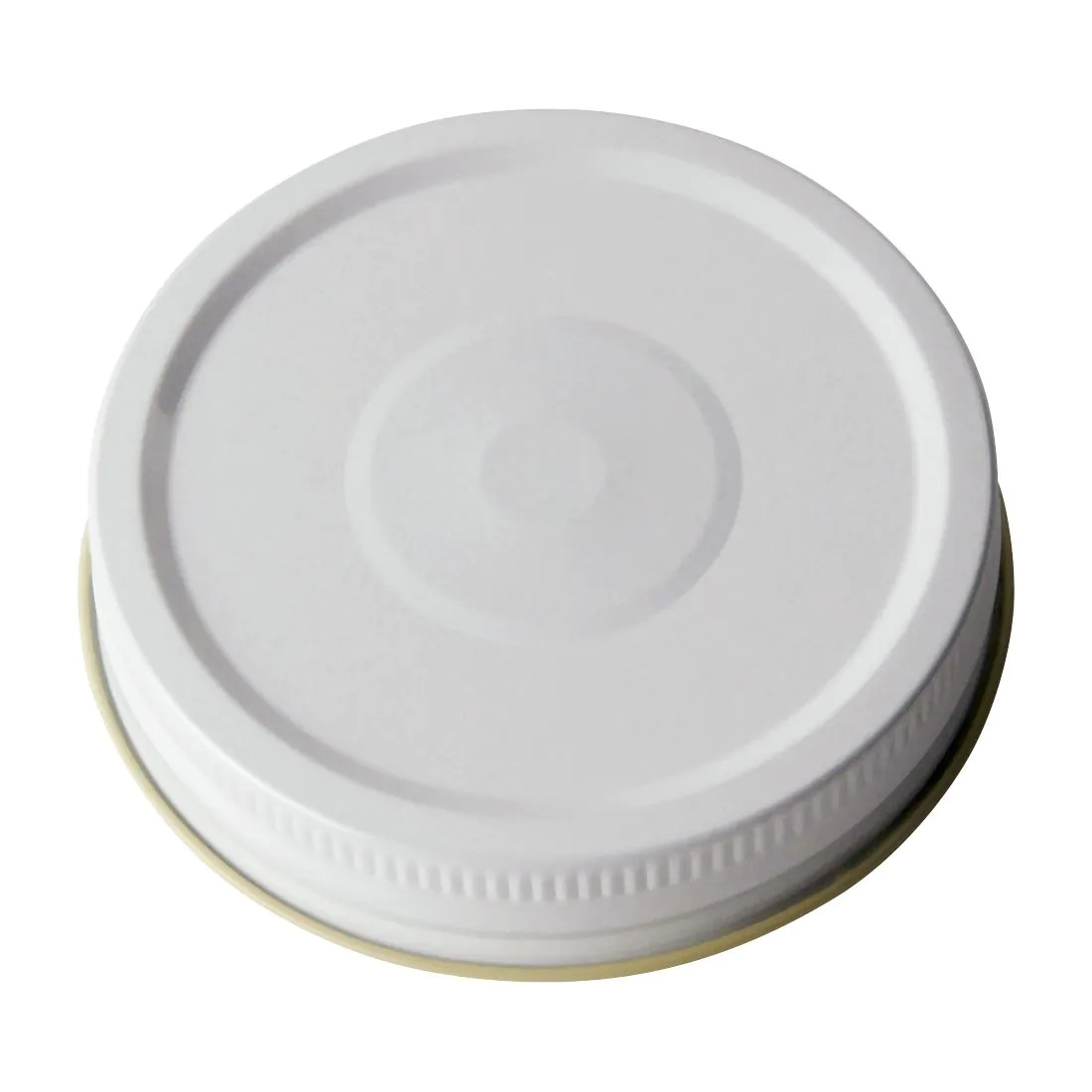 70-450 White Button CT Lid | Massilly Caps - Bag of 250
