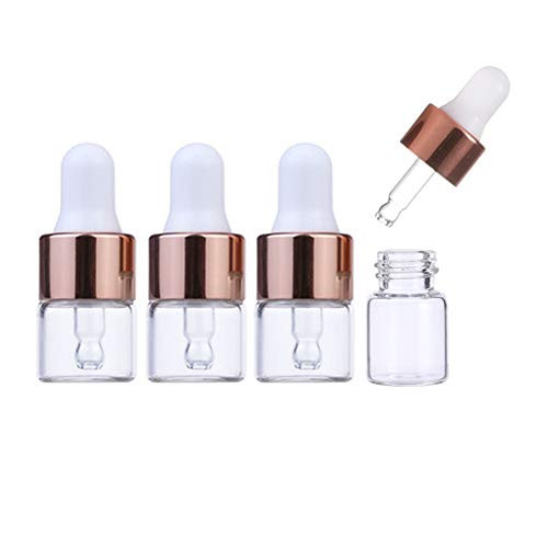 Glass Dropper Bottles,50 Packs Essential Oil Dropper Bottle Clear Glass ...