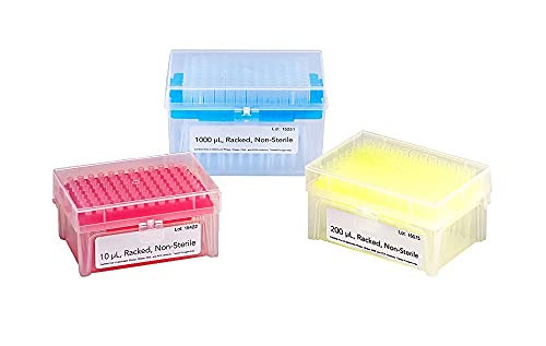 MICROLIT Micro Pipette Tips - Racked (Box), Non-Sterile, Universal Fit ...