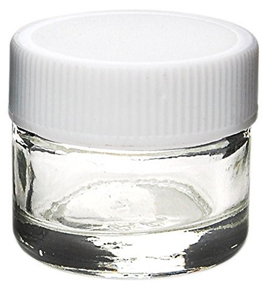 450 pcs, 7ml Frosted concentrate glass jars s Wax rosin jars with Black ...