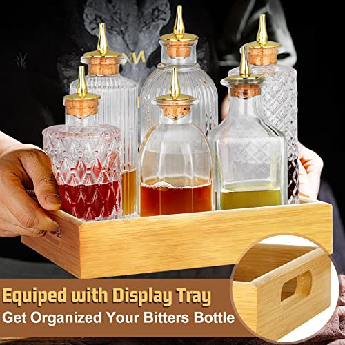 Bitters Bottle Set of 6 - Glass Dasher Bottles to Store and Dash ...