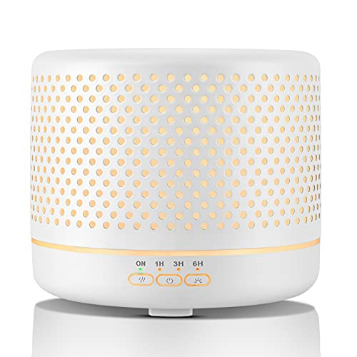 Glass oil Diffuser with solid wood base, Essential Oil Diffuser for ...