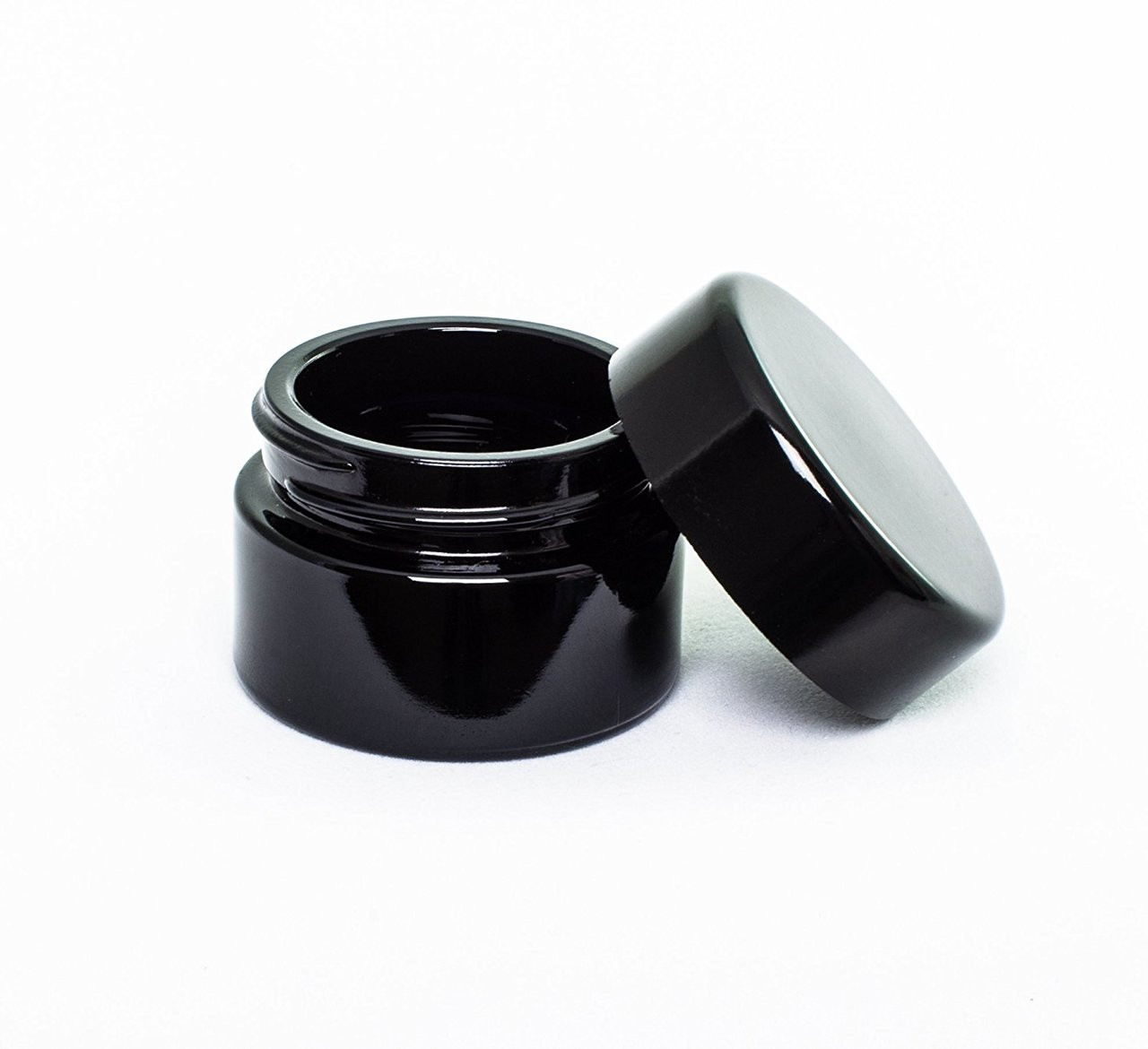 250ml Ultra Violet Glass Jar - Airtight Smell-Proof Ultraviolet Storage ...