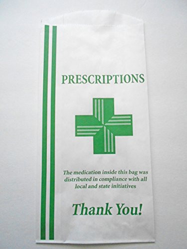 Green Health Cross - Dispensary Prescription Bags (10x5x2) Gusseted ...