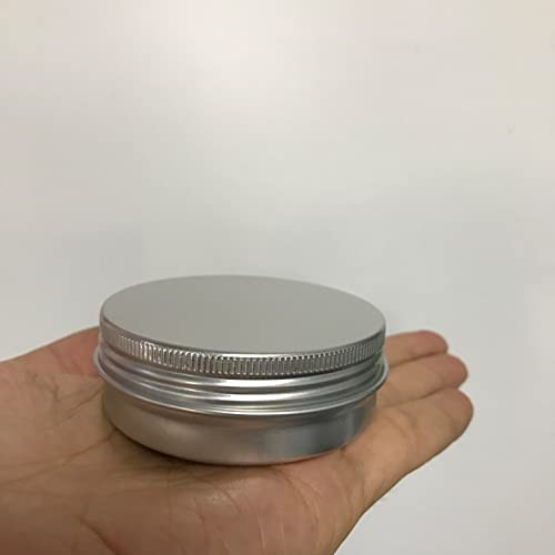 30 ml（1 oz） Silver Aluminum Round Lip Balm Tin Storage Jar Containers ...
