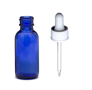 Blue Boston Round Glass Bottles | Cobalt Blue Boston Round - PremiumVials