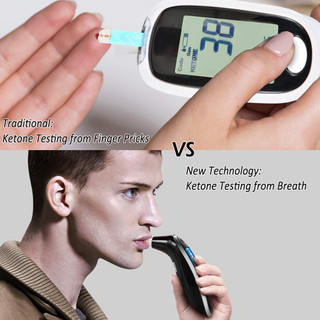 Ketone Meter, Professional Portable Digital Keto Breath Meter with 10 ...