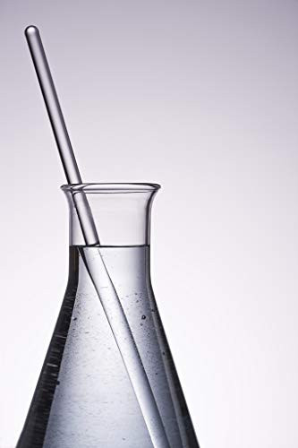 Burry Life Science Glass Stick 12" Length Stir Rod with Both Ends Round ...