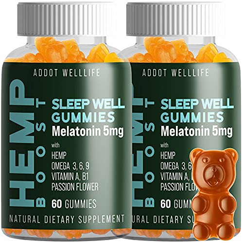 (2 Pack) Hemp Gummies, HOOLOO 2,800,000 high Potency Fruity Hemp Gummy ...