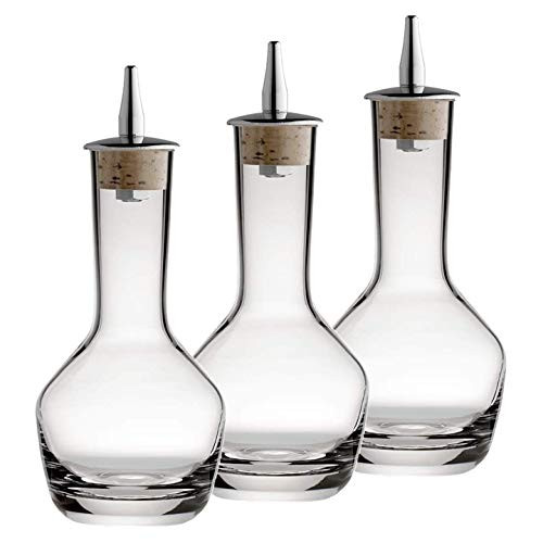 Bitters Bottle for Cocktails - Glass Bitters Bottle with Stainless ...
