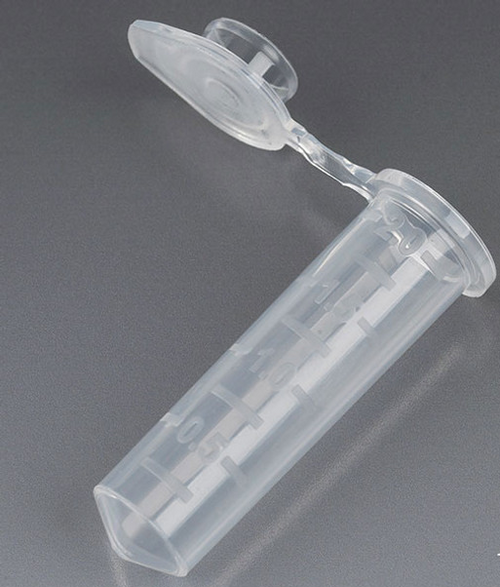 Microcentrifuge Tube, 2.0mL, PP, Attached Snap Cap, Graduated, Natural ...