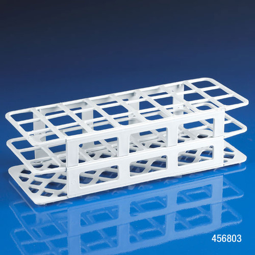 Snap-N-Rack Tube Rack for 30mm Tubes, 24-Place, PP, White