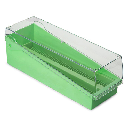 Slide Storage Box with Hinged Lid and Removable Draining Tray, 100 ...