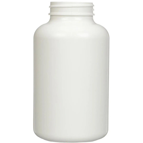 400 CC WHITE HDPE PLASTIC ROUND PACKER BOTTLE 45-400 NECK FINISH- Case ...